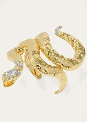 Alexis Bittar Serpent Crystal Cuff Bracelet