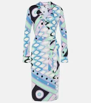 Emilio Pucci Vivara Wrap Dress - Multicoloured