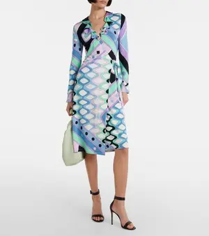 Emilio Pucci Vivara Wrap Dress - Multicoloured
