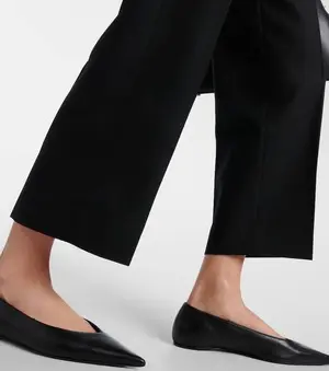 TOTEME Cropped Straight Leg Trousers