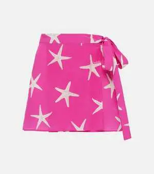 Valentino Garavani Printed Silk Wrap Skirt