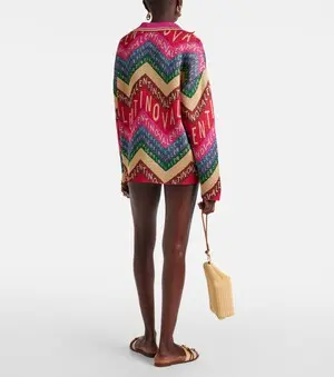 Valentino Garavani Logo Intarsia Sweater