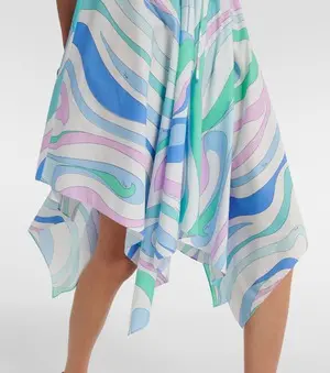 Emilio Pucci Marmo Printed Cotton Minidress