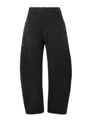 Women's Washed Black Pants