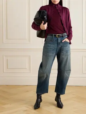 NILI LOTAN Shon Boyfriend Jeans - Blue