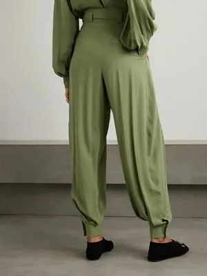 Loro Piana Gralan Belted Tapered Pants