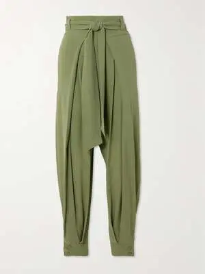 Loro Piana Gralan Belted Tapered Pants