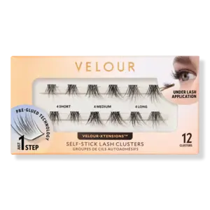 VELOUR Xtensions Self-stick Everyday Natural Lash Clusters - One-color
