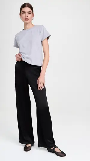 LESET The Margo Tee - Heather Grey