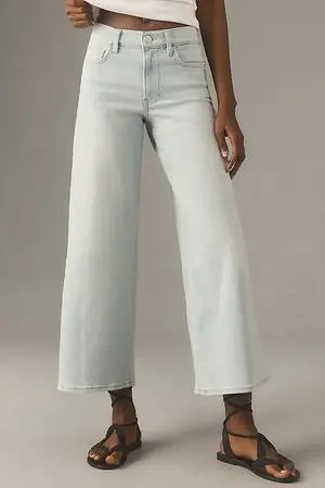 FRAME Le Palazzo High-rise Crop Wide-leg Jeans