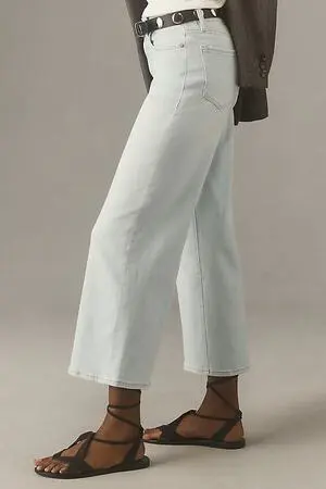 FRAME Le Palazzo High-rise Crop Wide-leg Jeans