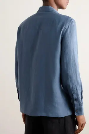Brunello Cucinelli Camp-collar Hemp Shirt