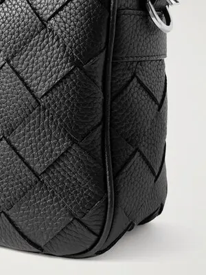 Bottega Veneta Intrecciato Full-grain Leather Messenger Bag