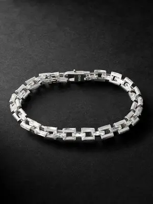 MAD Hatton Labs Infinity Sterling And Cubic Zirconia Chain Bracelet - Silver