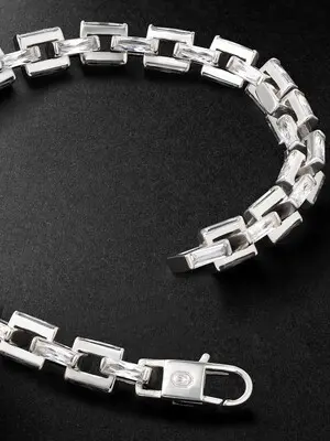 MAD Hatton Labs Infinity Sterling And Cubic Zirconia Chain Bracelet