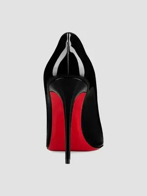 CHRISTIAN LOUBOUTIN Kate 100mm Patent Leather Pumps - Black
