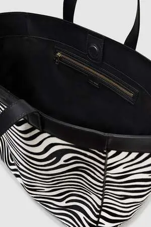 ANINE BING Medium Rio Tote - Zebra