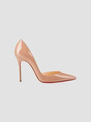 CHRISTIAN LOUBOUTIN Iriza 100mm Patent Leather Pumps - Beige