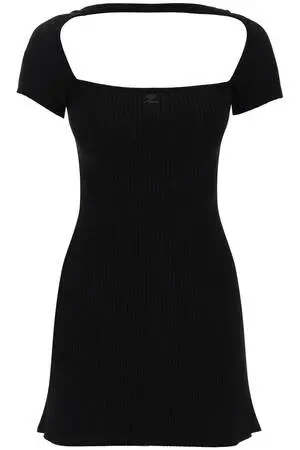 COURREGES COURREGES Hyperbole Mini Dress Black