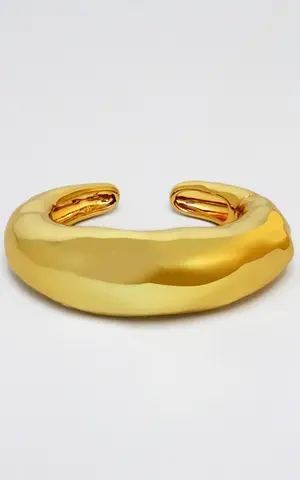 Alexis Bittar Large Molten 14k -plated Cuff