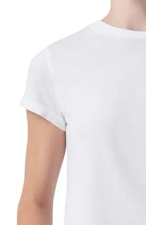 AGOLDE Adine Shrunken Supima® Cotton T-shirt - White