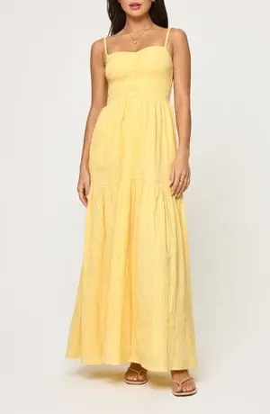 L*Space Mallorca Smocked Maxi Dress - Daisy