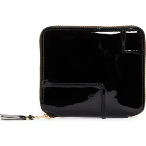 Comme Des Garçons Patent Leather Wallet - Black