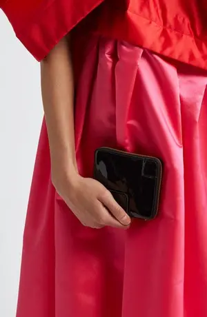 Comme Des Garçons Patent Leather Wallet - Black