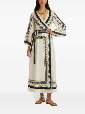 La DoubleJ Cotton Maxi Wrap Dress