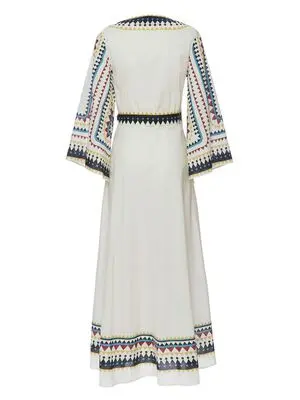 La DoubleJ Cotton Maxi Wrap Dress