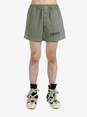 GALLERY DEPT. Logo Print Cotton Shorts