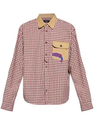 Dsquared2 Plaid-check Pattern Cotton Shirt - Red