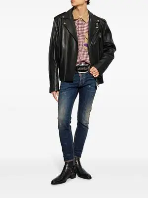 Dsquared2 Plaid-check Pattern Cotton Shirt