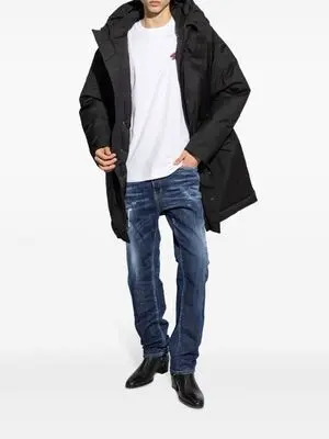 Dsquared2 Distressed Straight-leg Jeans - Blue