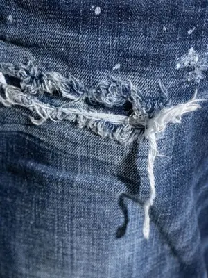 Dsquared2 Distressed Straight-leg Jeans - Blue