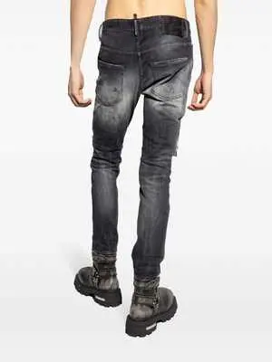 Dsquared2 Distressed Straight-leg Jeans