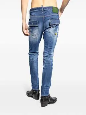 Dsquared2 Distressed Regular-fit Jeans - Blue