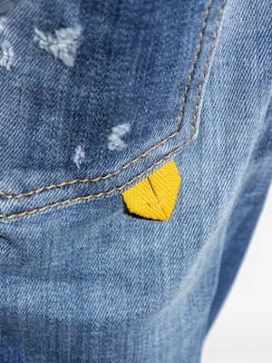 Dsquared2 Distressed Regular-fit Jeans - Blue