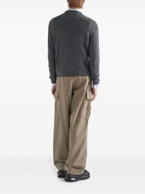 Prada Long-sleeve Cashmere Jumper - Grey