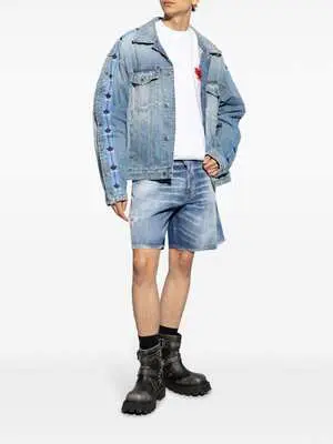Dsquared2 Distressed Denim Shorts