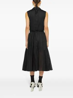 JIL SANDER Jewel-clip Cotton Sleeveless Blouse