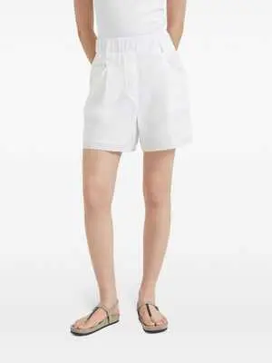 Brunello Cucinelli Pressed-crease Cotton Shorts