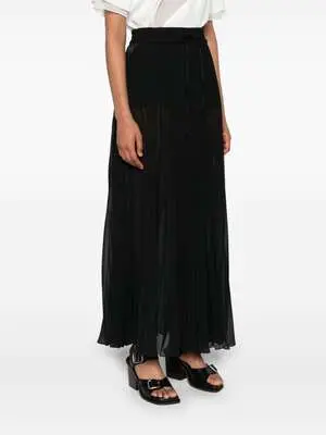 PETER DO Sheer Pleated Maxi Skirt
