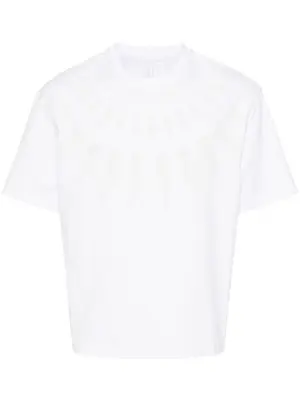 Neil Barrett Thunderbolt-print Cotton T-shirt - White