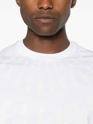 Neil Barrett Thunderbolt-print Cotton T-shirt - White