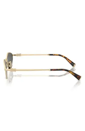 Miu Miu 56mm Irregular Sunglasses - Pale Gold