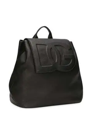 Dolce & Gabbana Logo-embossed Leather Backpack