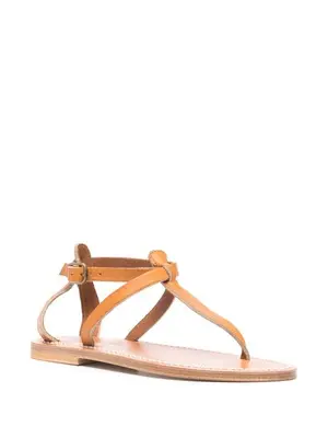 K.JACQUES Leather Flat Sandals