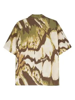 BONSAI Abstract-print Short-sleeve Shirt