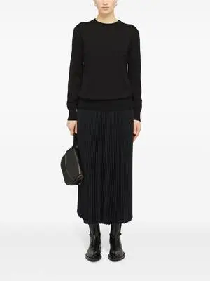 JIL SANDER Crew-neck Wool Jumper - Black